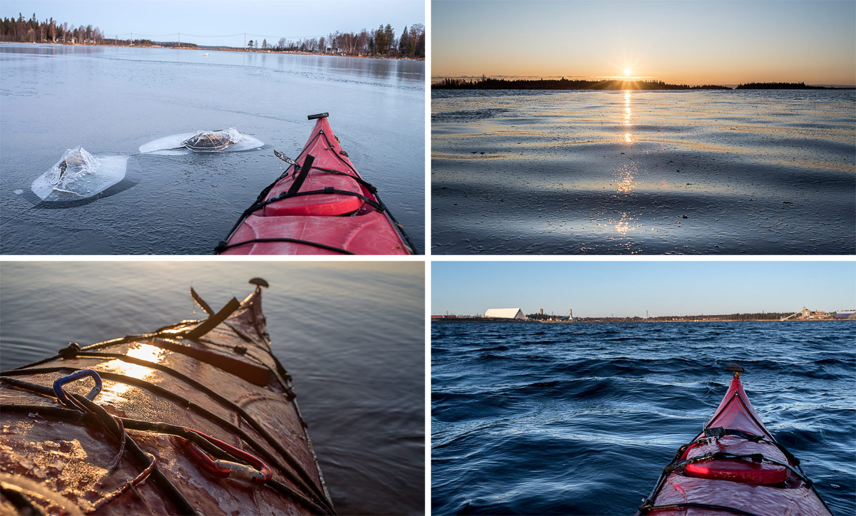 Taking the kayak home › Way up north