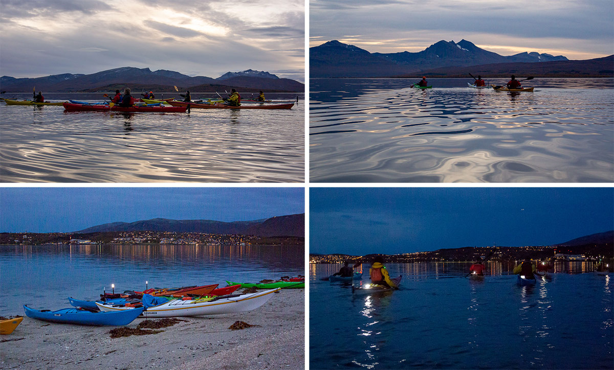 Kayaking into the dark › Way up north
