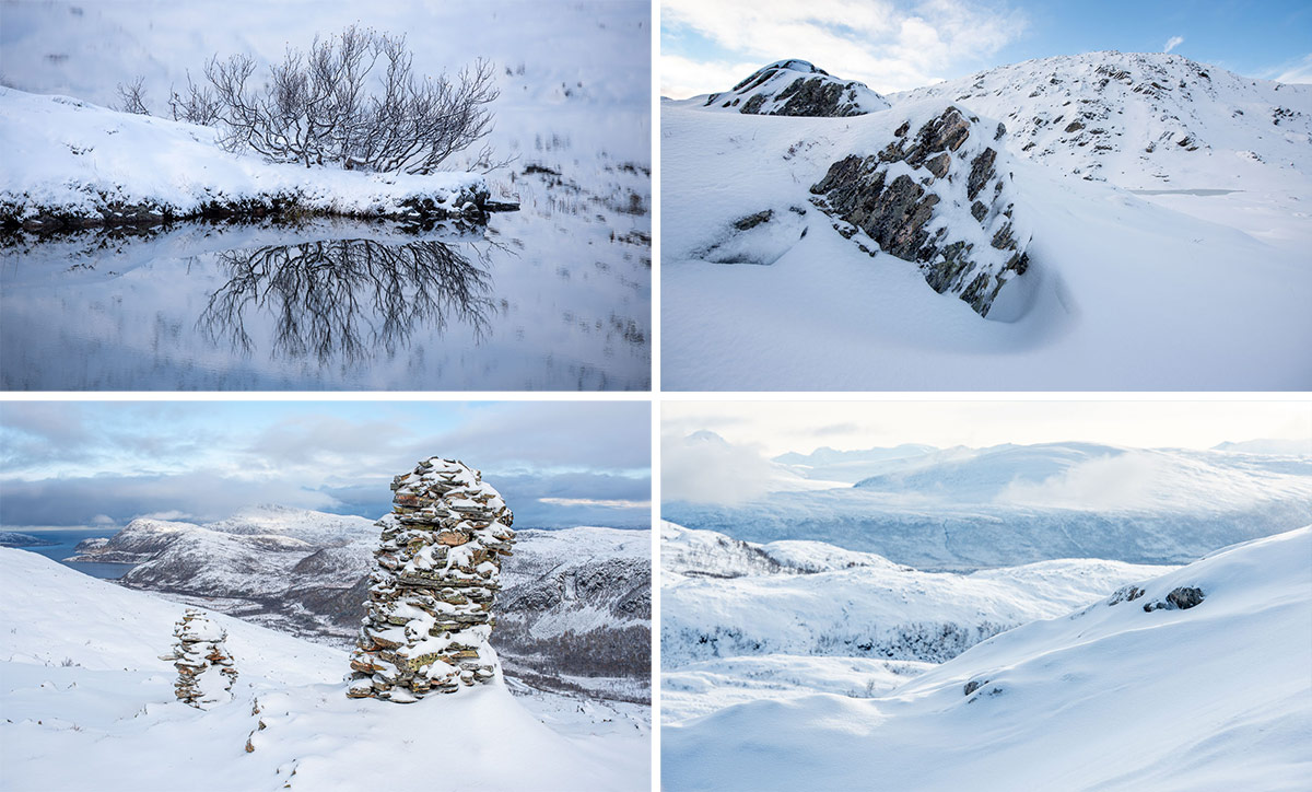 The first winter day › Way up north